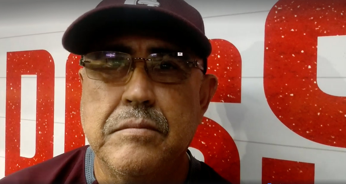 LEO VALENZUELA SE FUE EN LA PARTE BAJA DE LA SEXTA. : CUARTO BAT